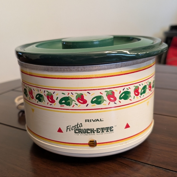 Crock Pot | Kitchen | Vintage Rival Fiesta Crockette Quart Warmer ...